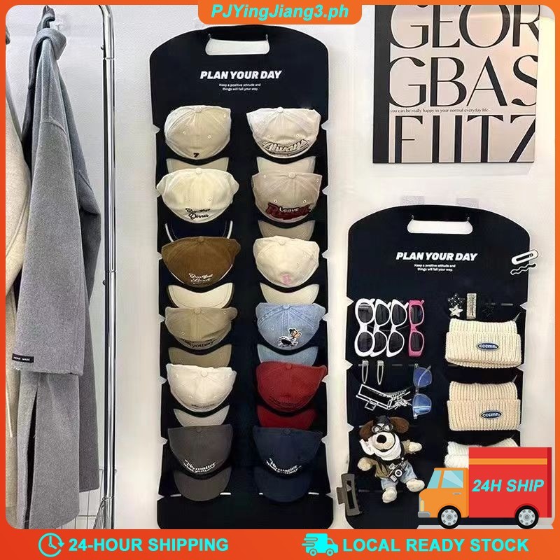 14/7 Hold Baseball Cap Display Rack Door Back Wall Felt Hat Holder for ...