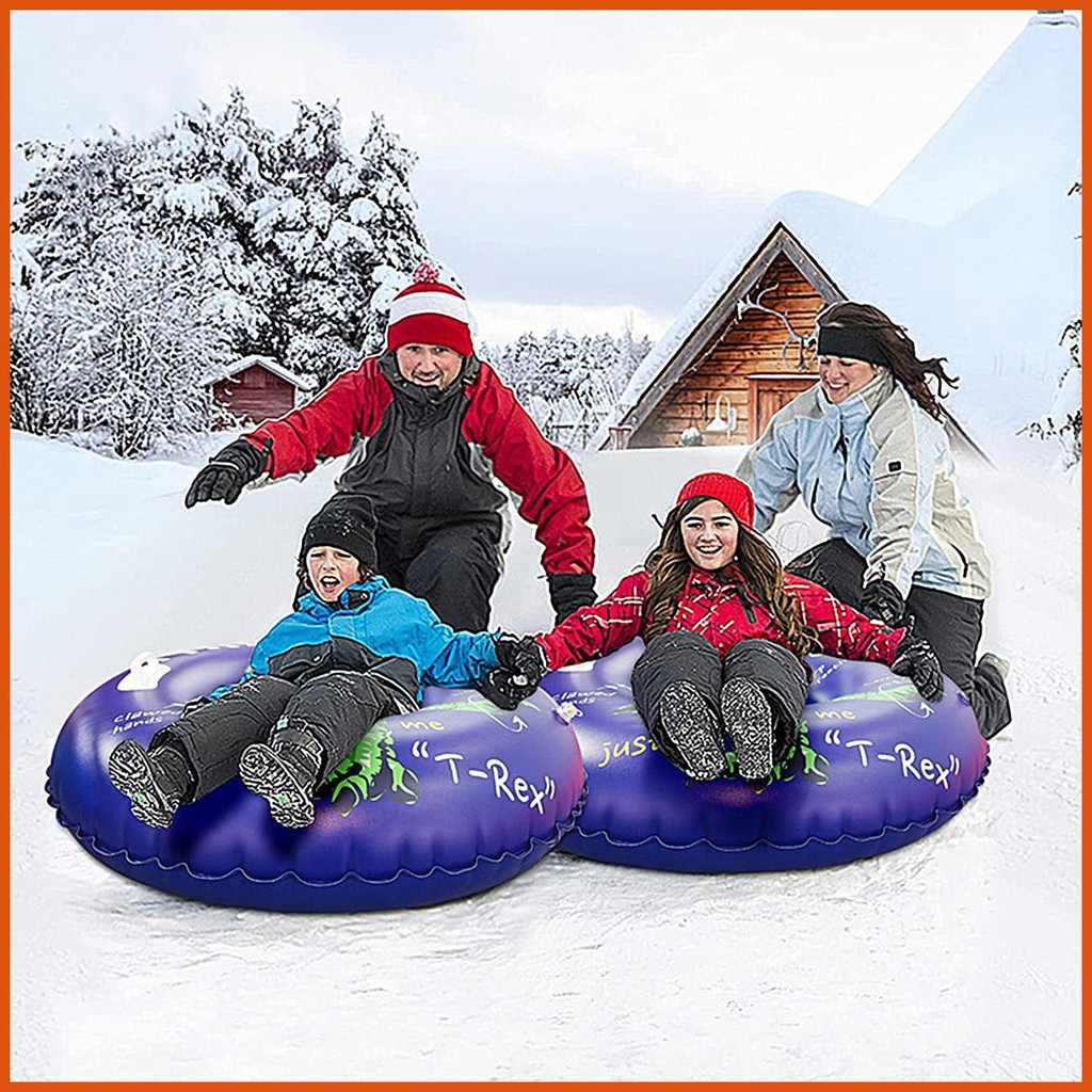 Inflatable Snow Tube Sled Heavy Duty Inflatable Dinosaur Snow Sled With ...