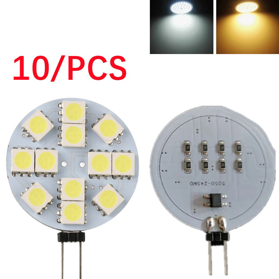 G4 Led Lights Socket 5050 SMD Led Bulb on DC 12V Replace Halogen Bi-pin ...