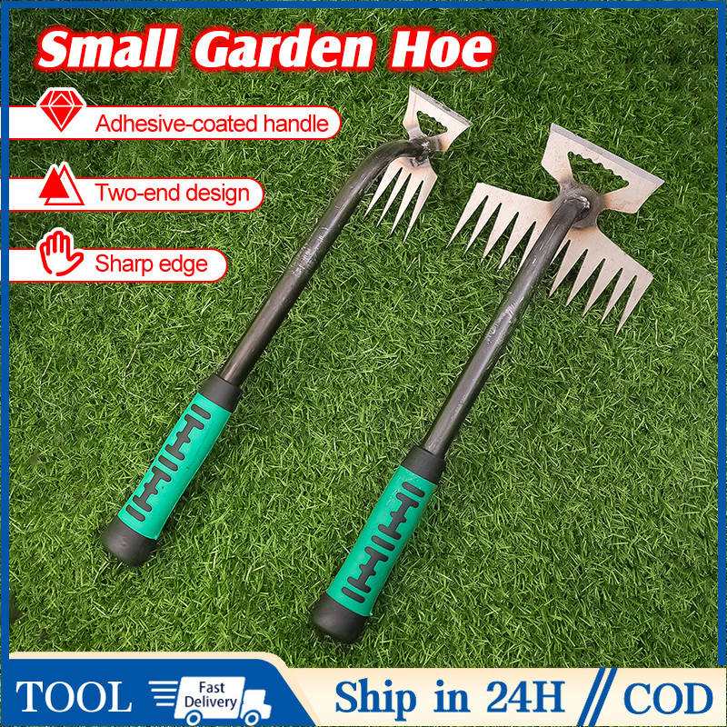 2 in 1 Weeding Uprooting Tool 11 teeth Manganese Steel Garden Weeder ...