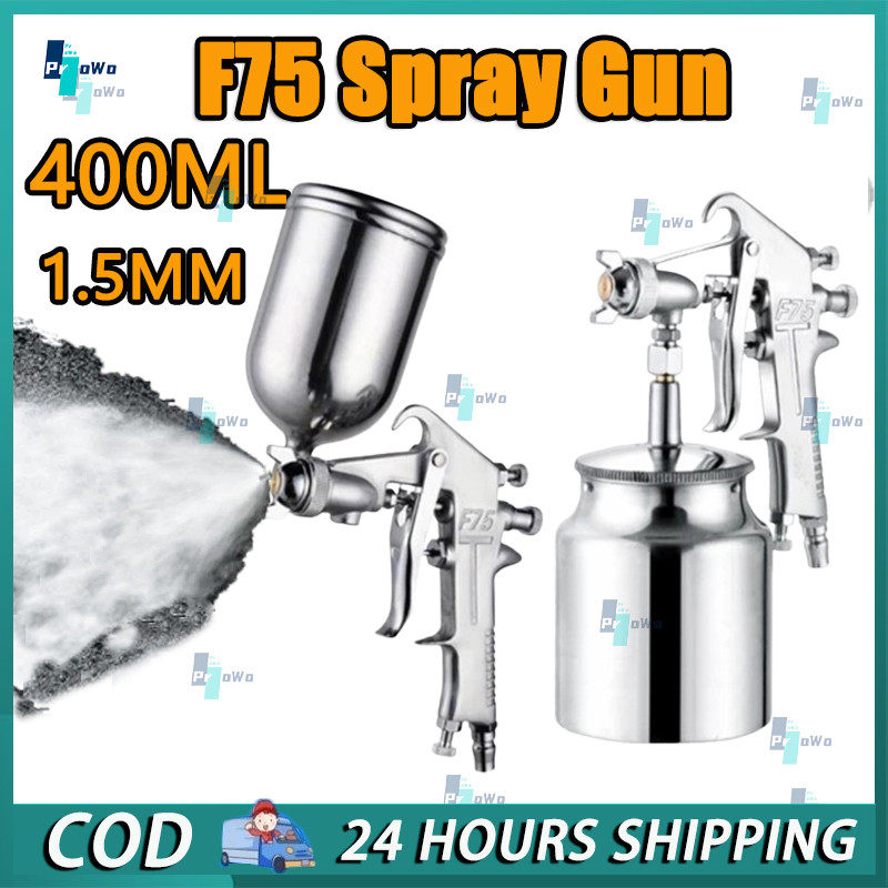 F75 400ml 1.5mm Pneumatic Spray Gun Furniture Auto Spray Gun Airbrush ...
