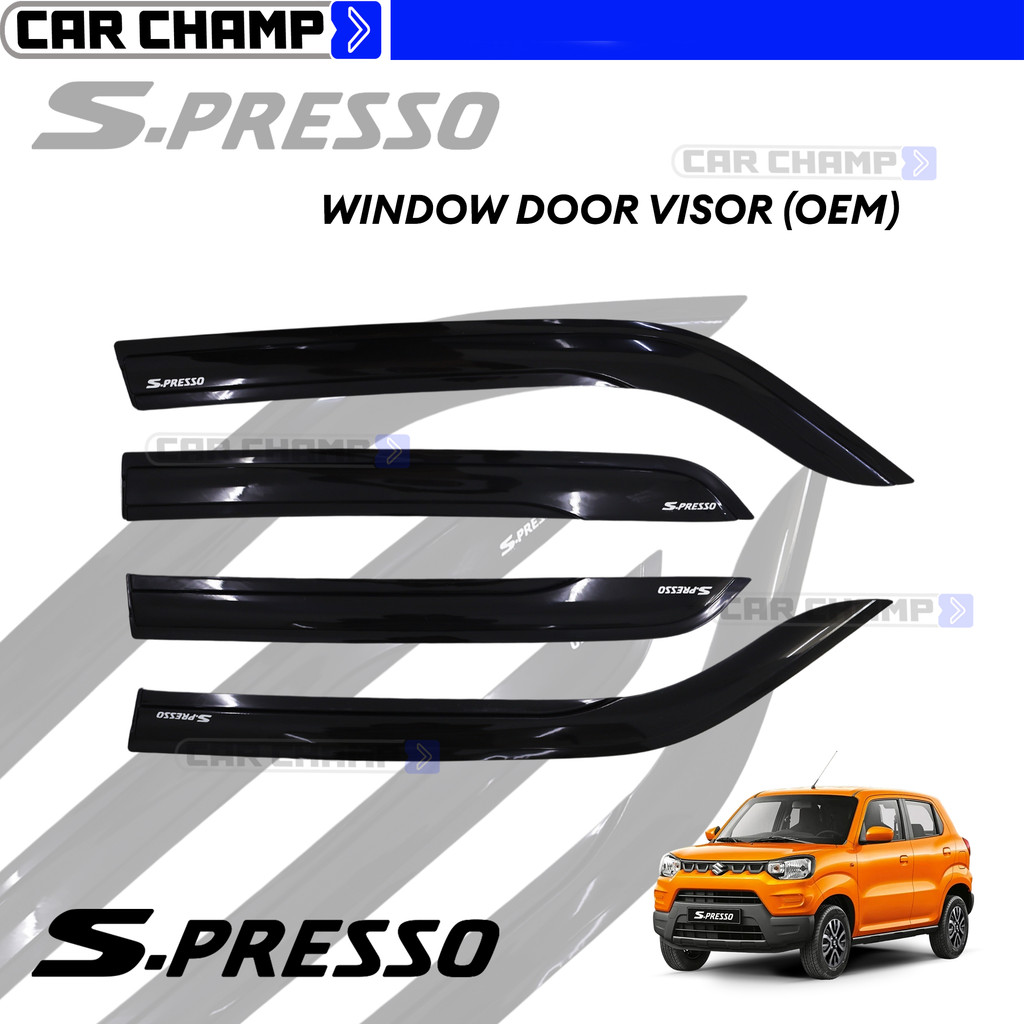 Suzuki Spresso 2020 to 2025 OEM TYPE Window Door Rain Visor Black ...