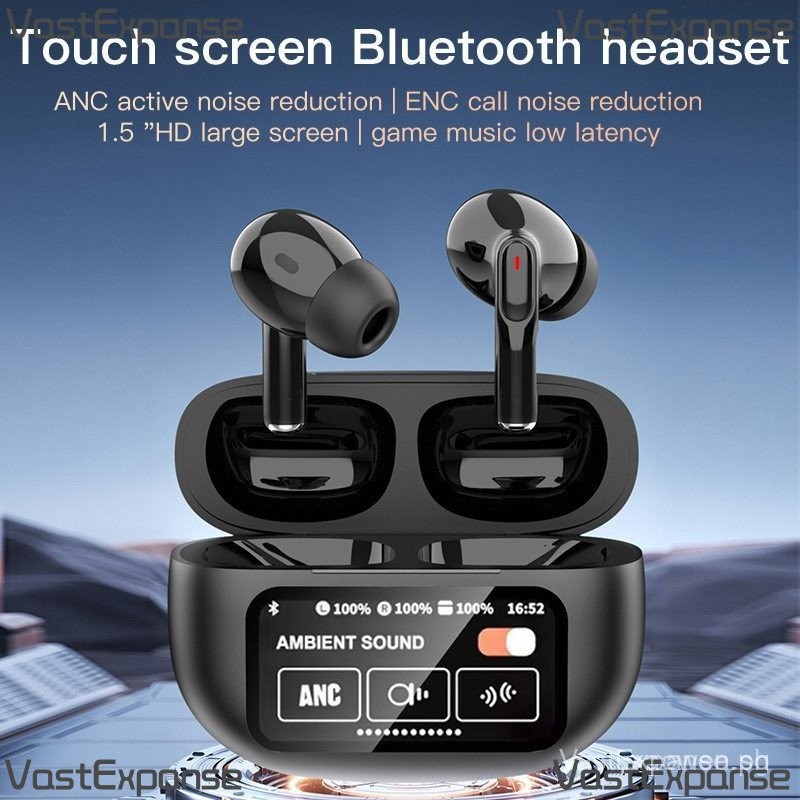 A9 PRO New Style Touch Scree Earphone Bluetooth ANC Noise Cancellation ...