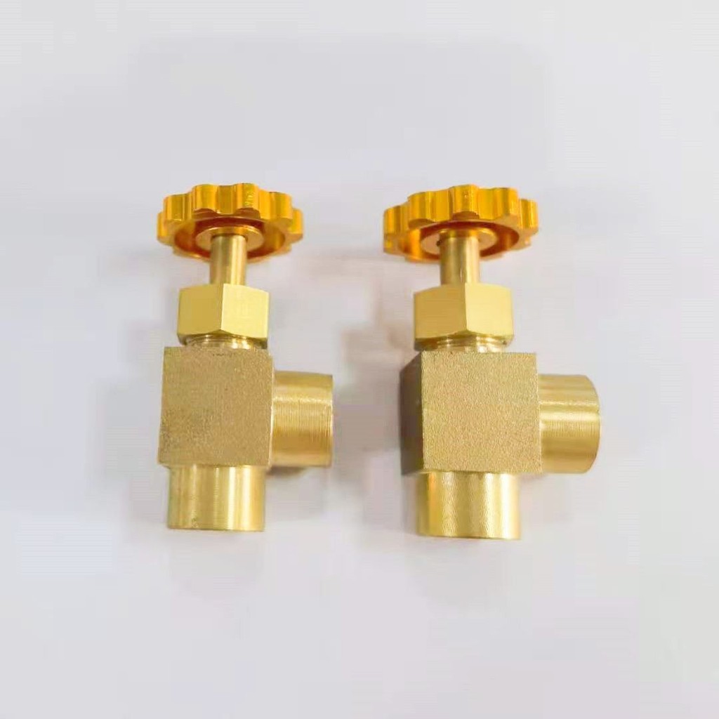 Direct Selling Brass Needle Type Valve Right Angle Double Internal ...