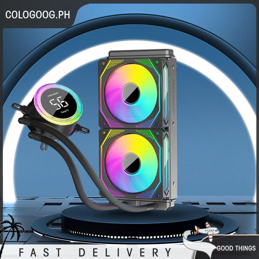 [cologoog.ph] Liquid CPU Cooler 120mm ARGB & PWM Fans Water Cooling CPU ...
