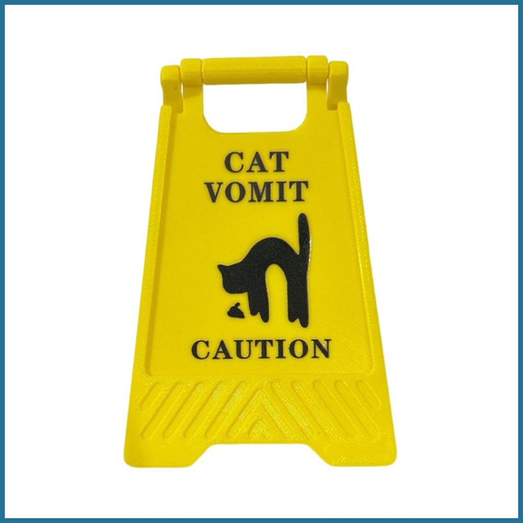 Desk Caution Signs Hilarious Cat Sign Decor Funny Warning Sign for Pet ...