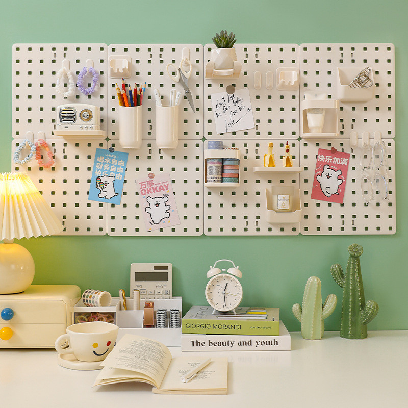 Perforation-free Hole Board Shelf Wall Hanging Shelf College Student ...