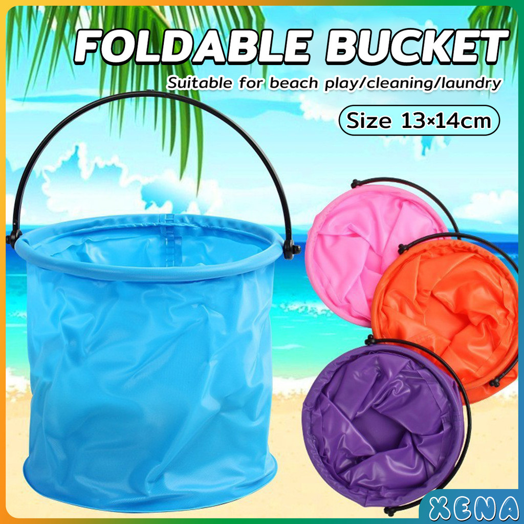 XEna Foldable Barrel Portable Catch Fish Bucket Water Bucket | Shopee ...
