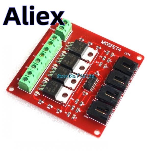 Four Channel 4 Route MOSFET Button IRF540 V4.0+ MOSFET Switch Module For | Shopee Philippines