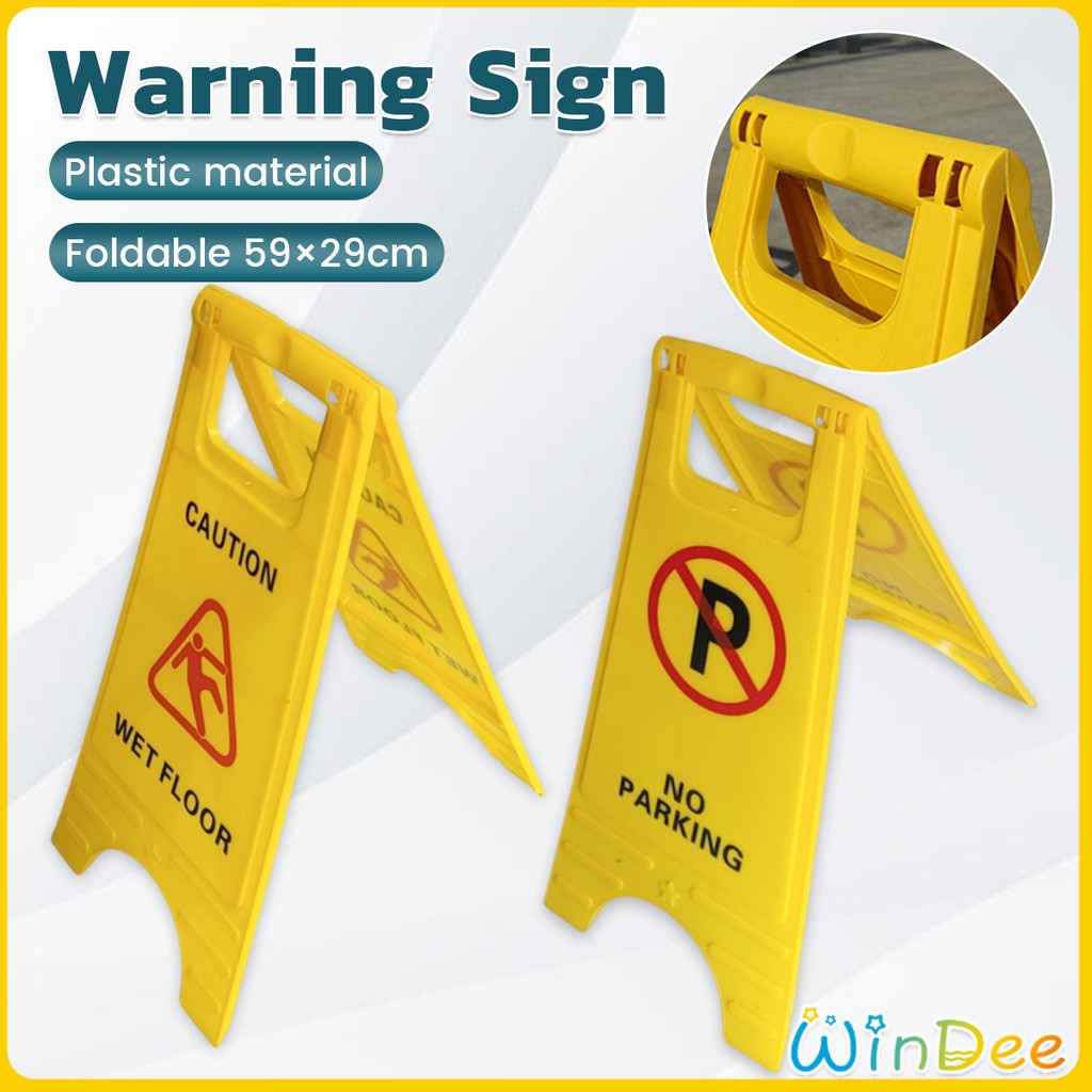 Caution Wet Floor Signage Safety Warning No Parking Signage Stand Eye ...