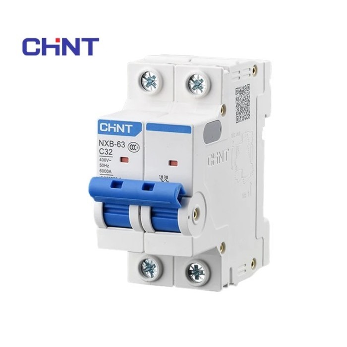 Chint NXB-63 MCB 2P 2 Pole Phase Power Cable 1 2 4 6 10 16 20 25 32 40 ...