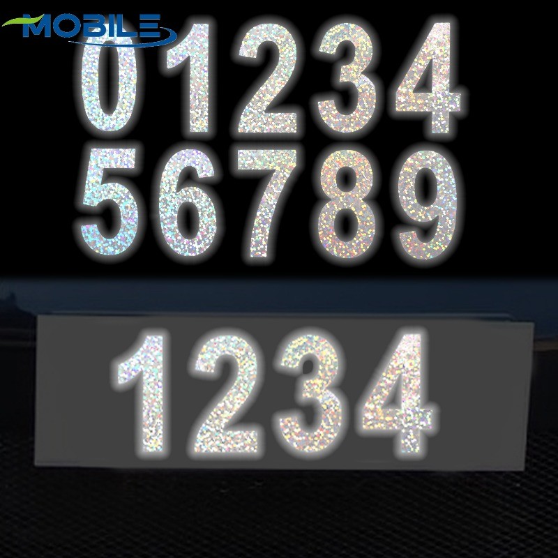 [ Featured ] Reflective Laser Digital Label - Car License Plate Number ...