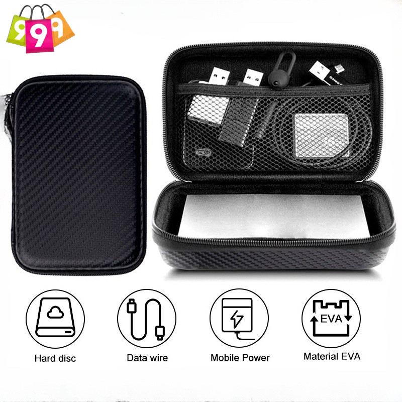 Portable Cable Storage Pouch Gadget Bag Waterproof HDD U Disk USB Pouch ...