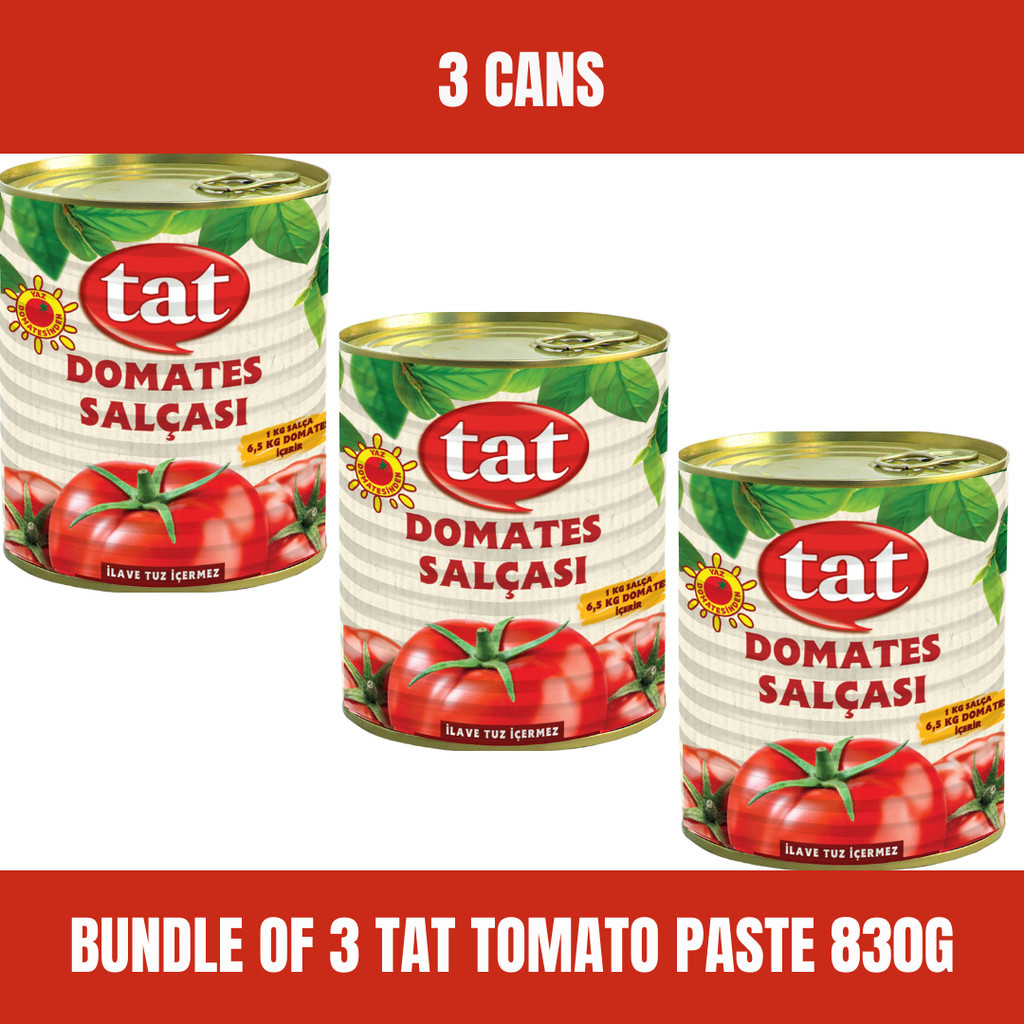 Tat Tomato Paste Easy Open Can 830g Best Before 16/Sep/2026 | Shopee ...