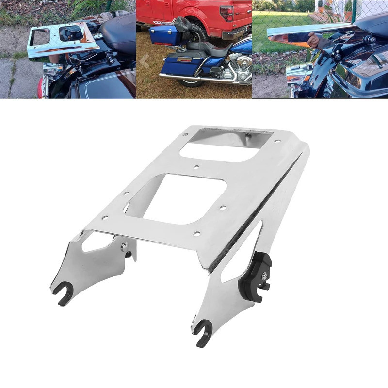 Detachable Two-Up Trunk Mount Tour Pack Luggage Rack For Harley Touring ...