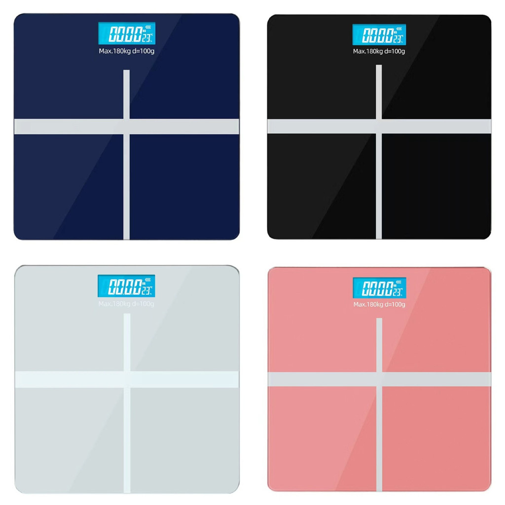 Electronic Digital Human Weighing Scale Tempered Glass Platform LED HD ...
