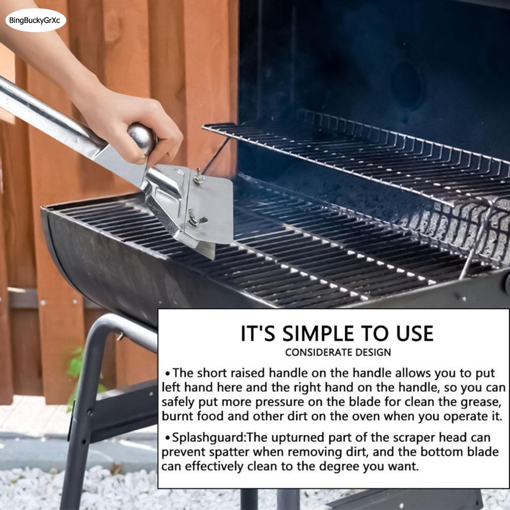 Stainless Steel Flat Top Scraper Effective Removal of Stubborn Residue ...