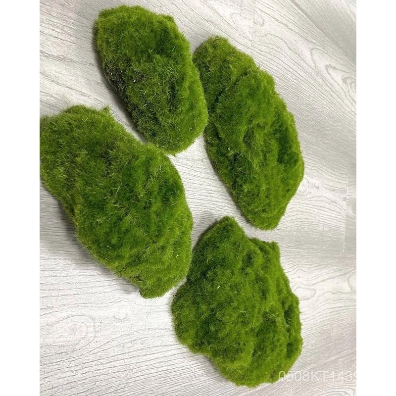 Miniature Landscape Display Window Fake Stone Plush Moss Fake Grass ...