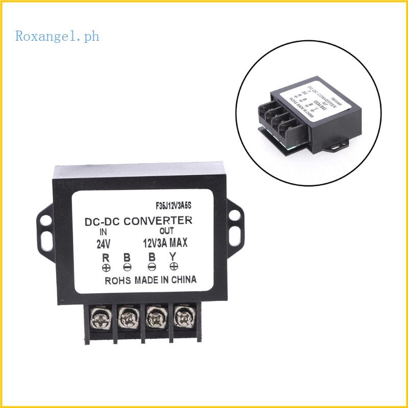 ROX Voltage Regulator Power Converter Adapter 24V to 12V 3A 5A Voltage ...