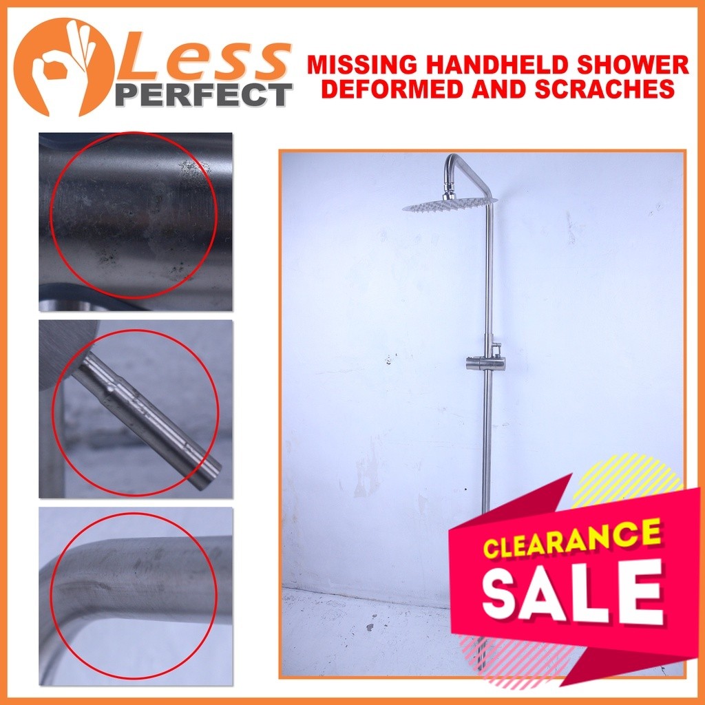 Less Perfect Shopee1721 Bathroom Rain Shower Adjustable Height Shower ...
