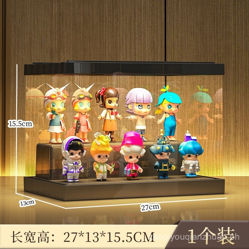Pop Mart Display Blind Box Shelf Dustproof Hand-Made Wall Lego Standee ...