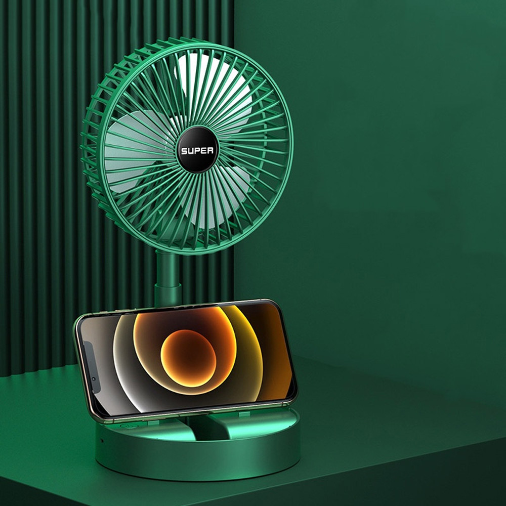 Bling One Key Switch Portable Table Desk Fan 3 Speed Adjustment (Plug ...