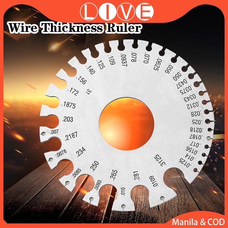 Wire Diameter Gauge Wire Diameter Measurer Wire Thickness Ruler ...