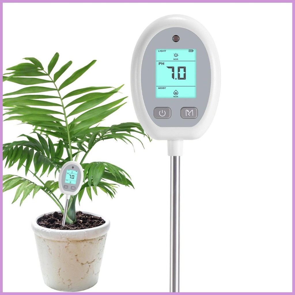 Plant Soil Tester Multifunctional Soil Test Meter 6-in-1 Soil Moisture ...