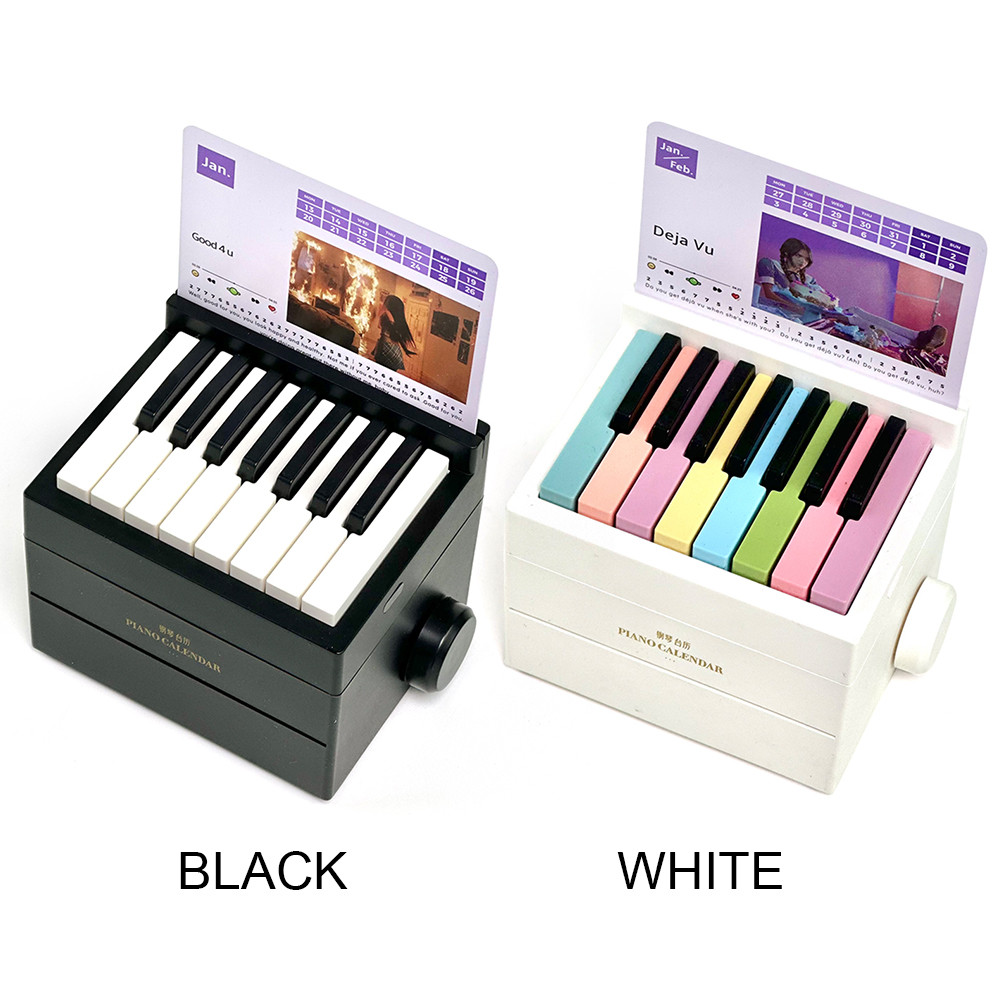 aemold♖ Singer Piano Calendar 2025 15 Keys Piano Calendar Playable Mini ...