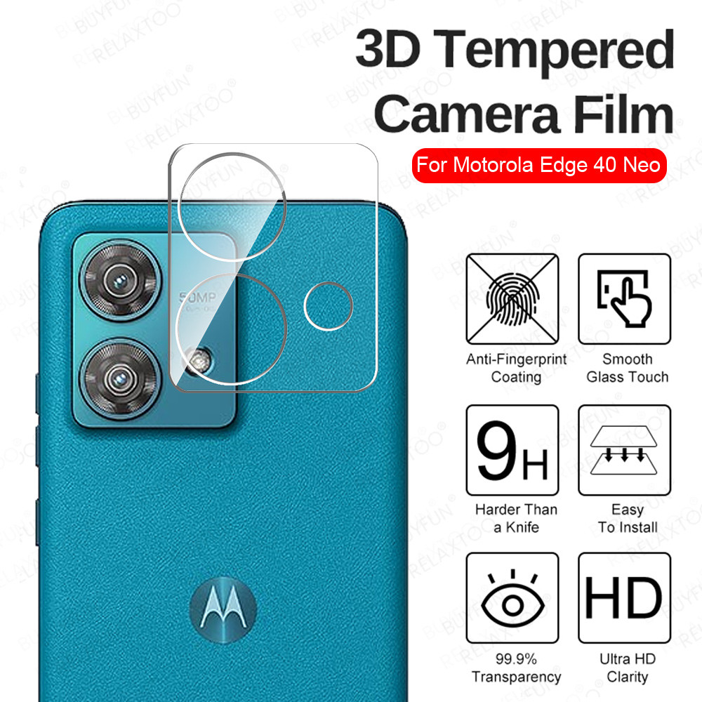 3D Clear Full Screen Camera Glass For Motorola Moto Edge 40 Neo Lens Protector Edge50 Fusion 50 ...