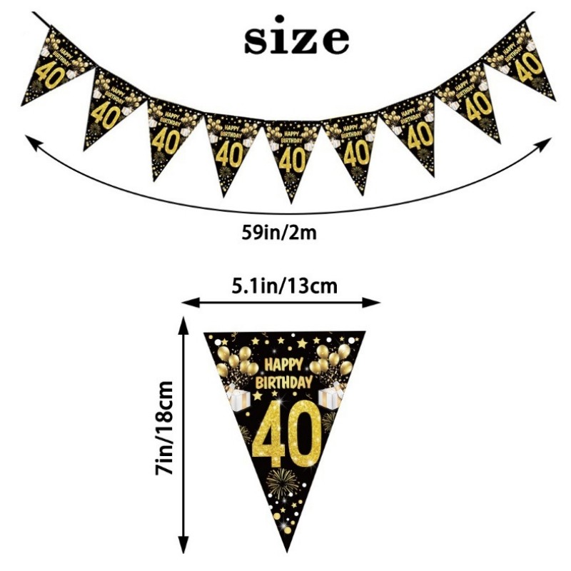 30th 40th 50th 60th 70th Birthday Decorations Door Banner Happy ...