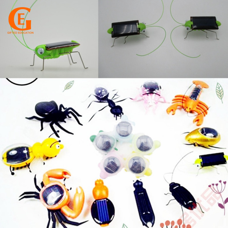 Fun Solar Power Robot Insect Bug Locust Grasshopper Car Electronic ...