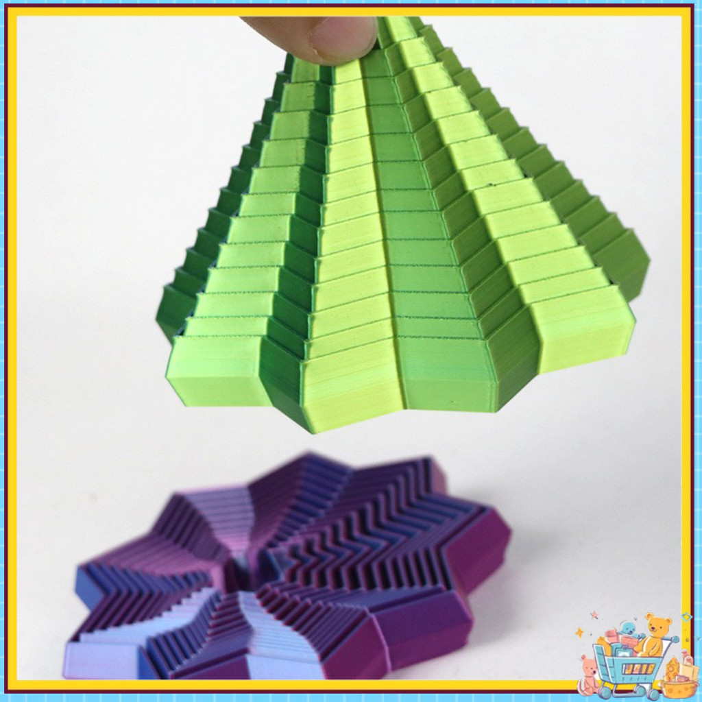 Lingoer| Nine-pointed Star Stress Reliever 3d Printed Nine-pointed Star ...