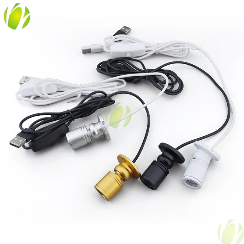 Led USB Spotlight 3W DC5V Jewelry Cabinet Showcase Counter Lamp Surface ...