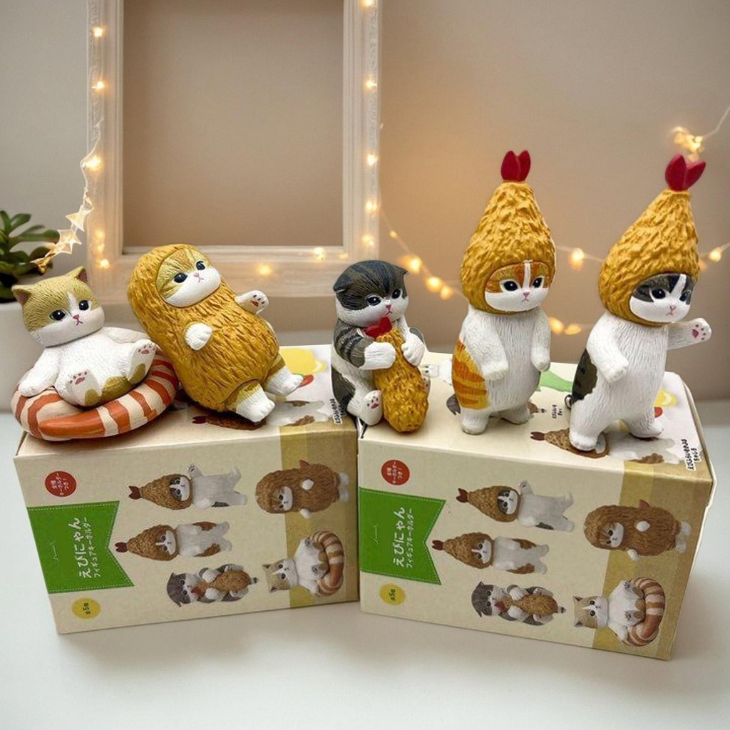 Mofusand Small Cat Figurines Cute Figurines Desktop Ornaments ...