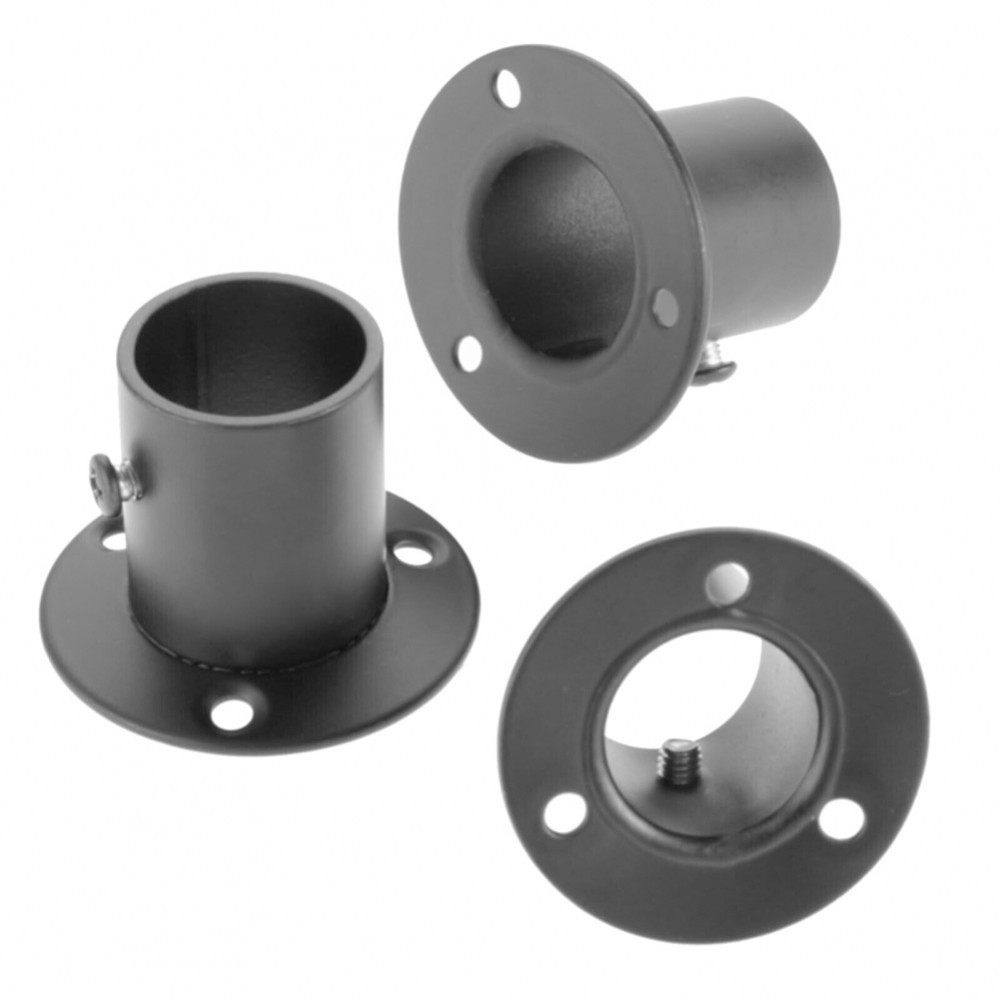 Anti Corrosion 1932mm Steel Wardrobe Rail Support Bracket Flange Rod ...