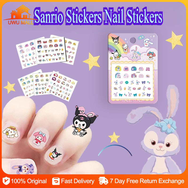 Pacha Dog Kuro Nail Stickers Waterproof Melody Baby Nail Stickers Nail ...