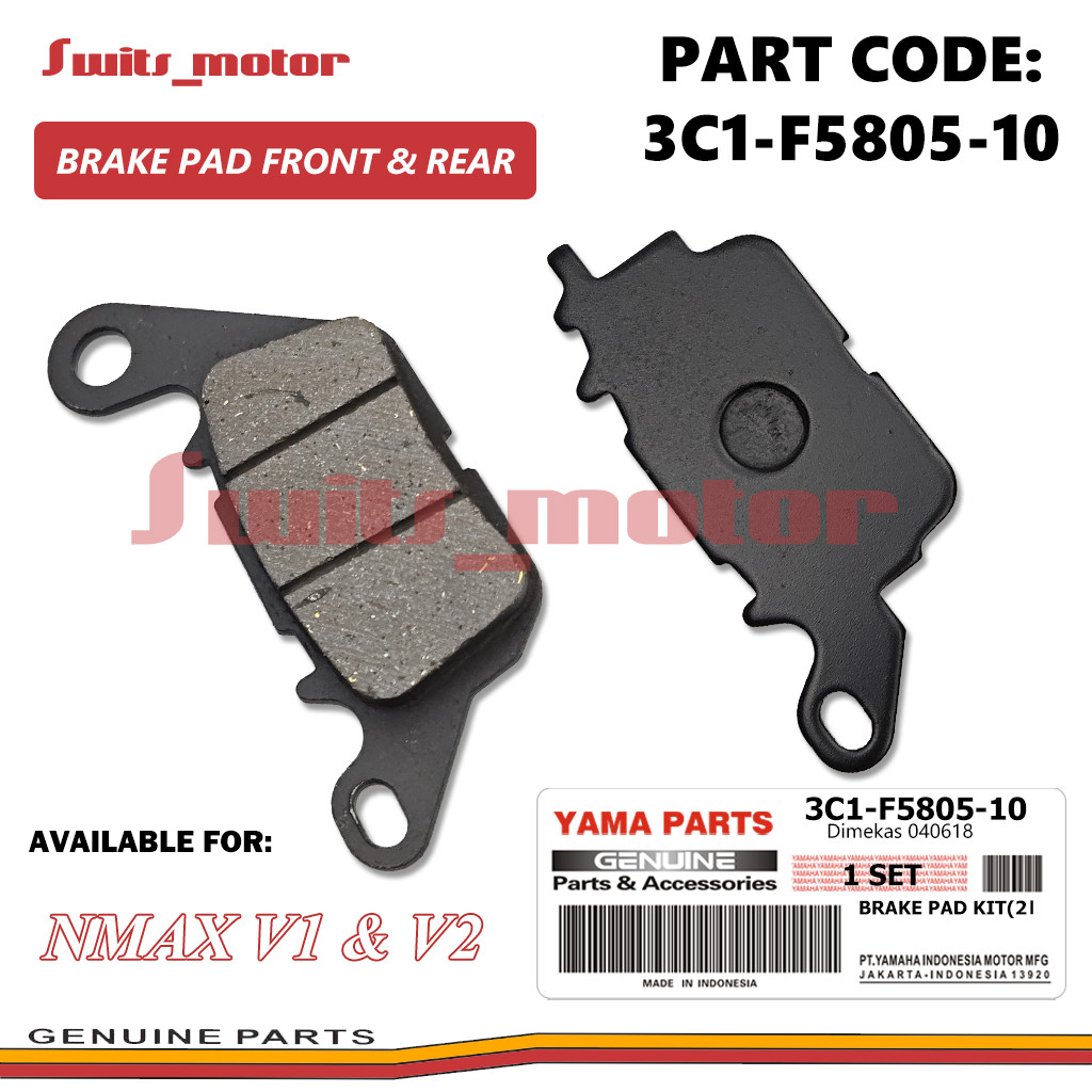 BRAKE PAD NMAX V1/V2 FRONT & REAR | Shopee Philippines