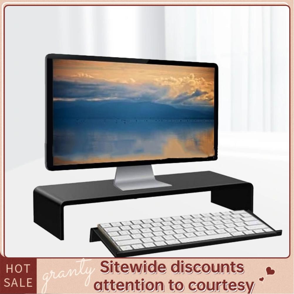 Granty Acrylic Tilted Computer Keyboard Holder Low Front Lip Polished ...