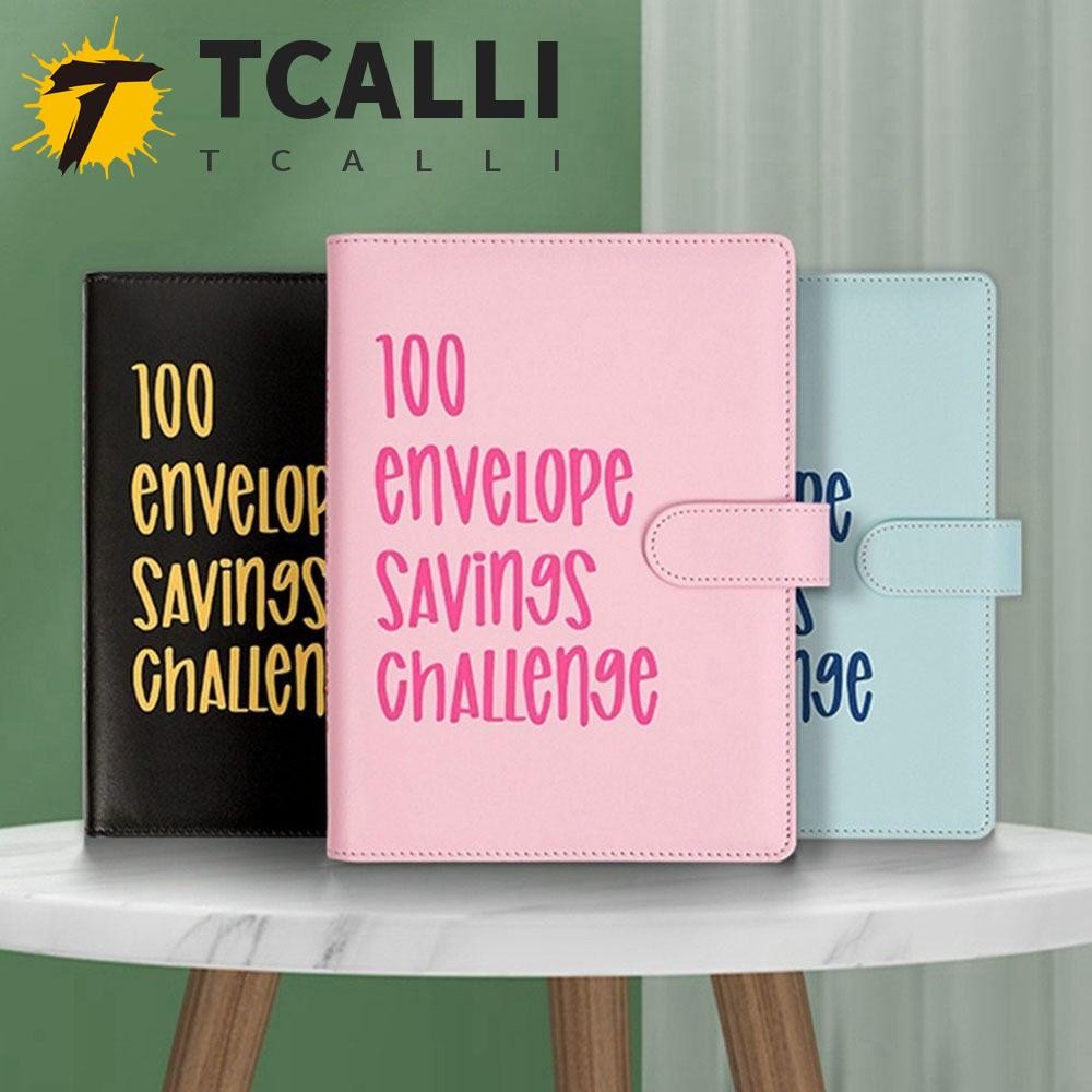 TCALLI 100 Envelope Challenge Binder, With Cash Envelopes Habit ...