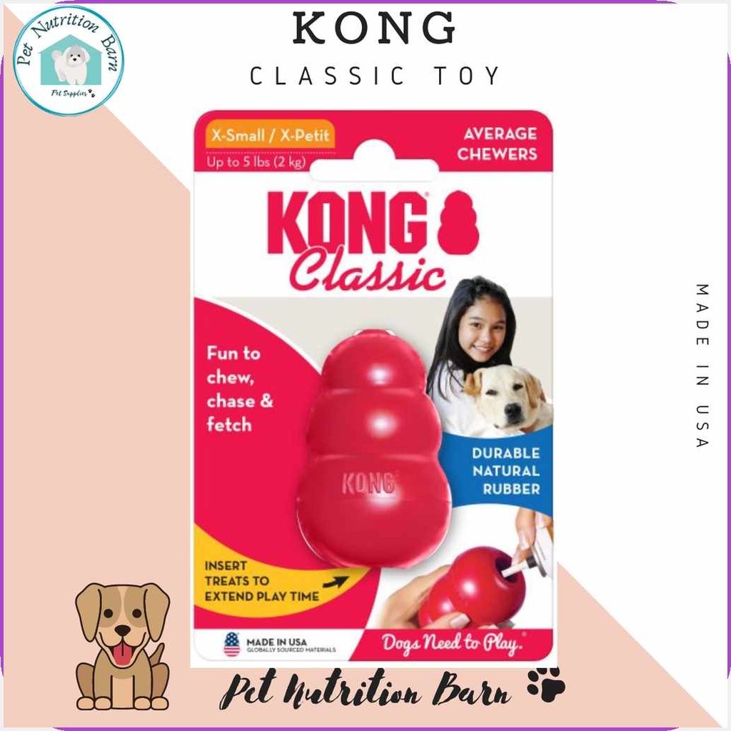 KONG]K'Classic?X*Dog*c?Toy*PI?for*Ri?Chewing*sC?,+qb@teething | Shopee ...