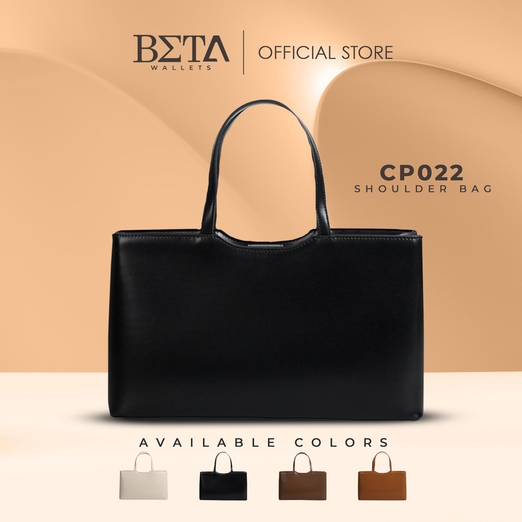 BETA Shoulder Tote Bag For Woman Korean Fashionable Leather Simple ...
