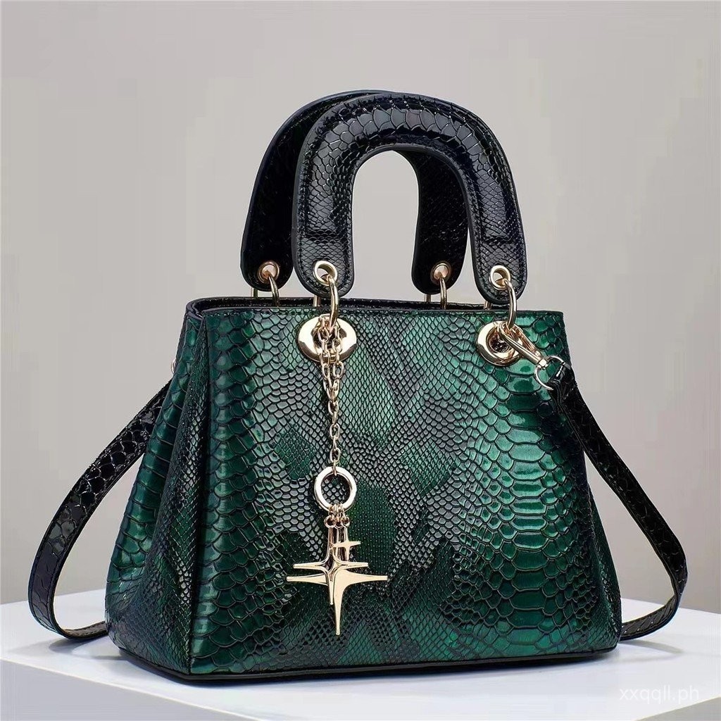 Pattern High-End Bags Women2024New Women's Bright Leather High-Grade ...