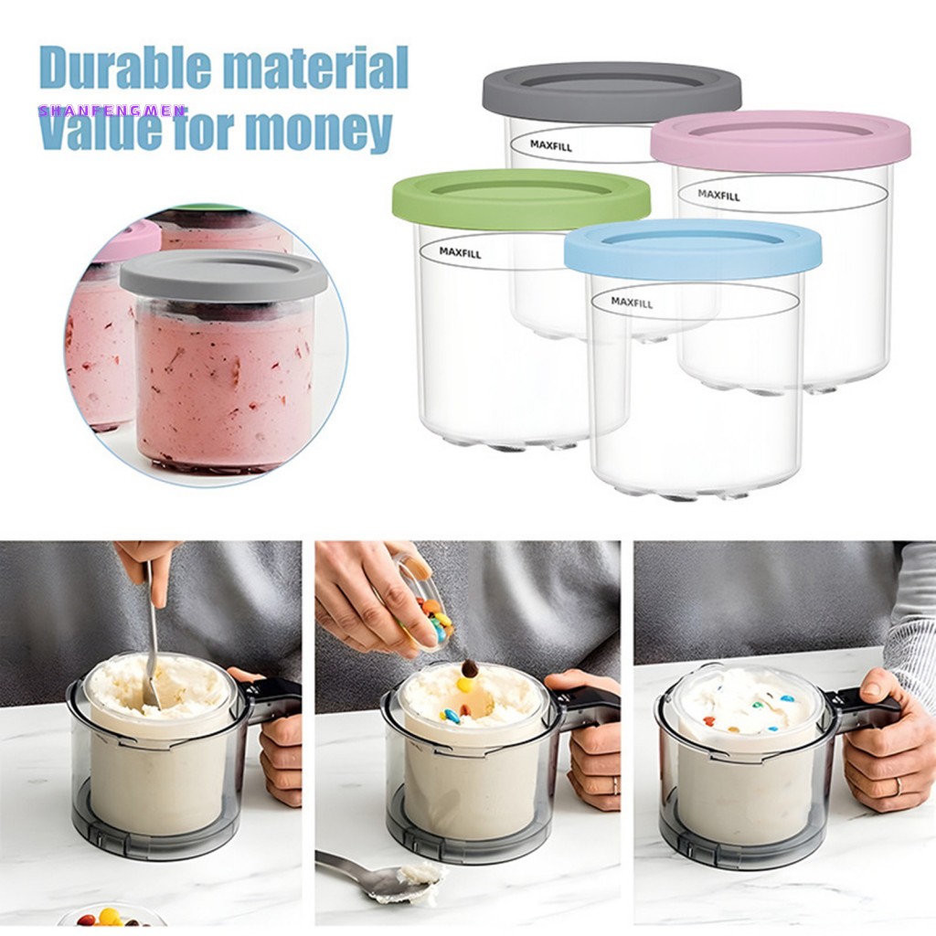 SFH- Ice Cream Container Set for Family Gatherings Freshness Preserving ...