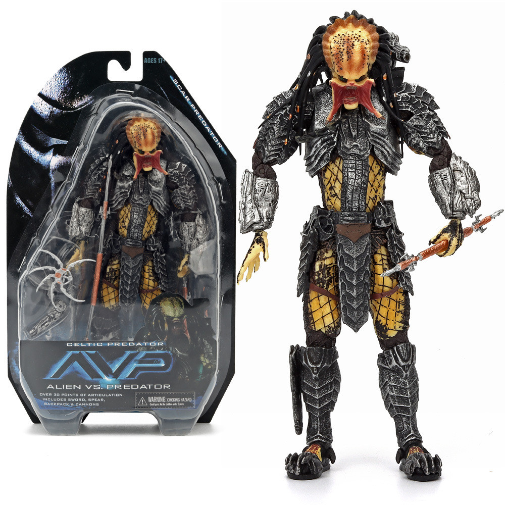 [Ready Stock] Alien Wars NECA Predator 23cm Figure AVP Cat Face Celtic ...