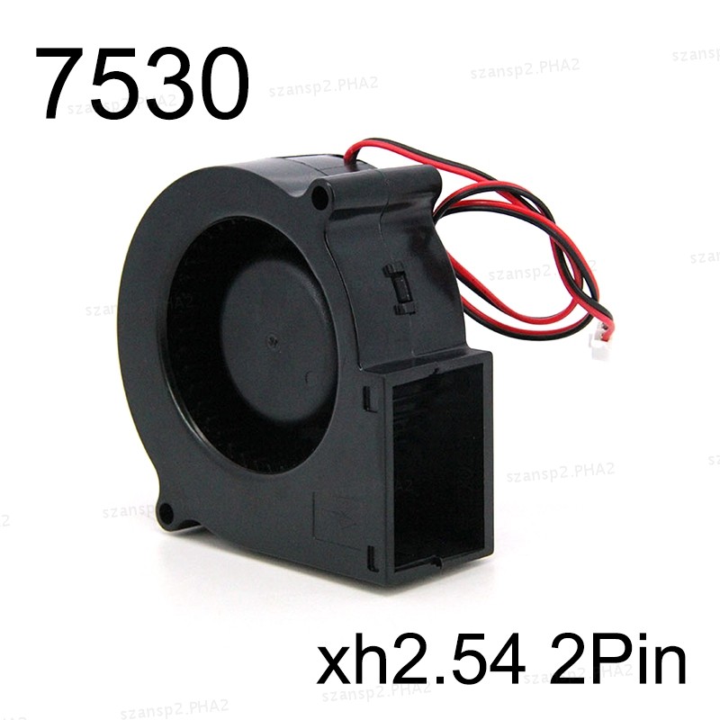DC 7530 Blower Fan 75x75x30mm Turbo blower Sleeve Cooling 5V 12V 24V ...