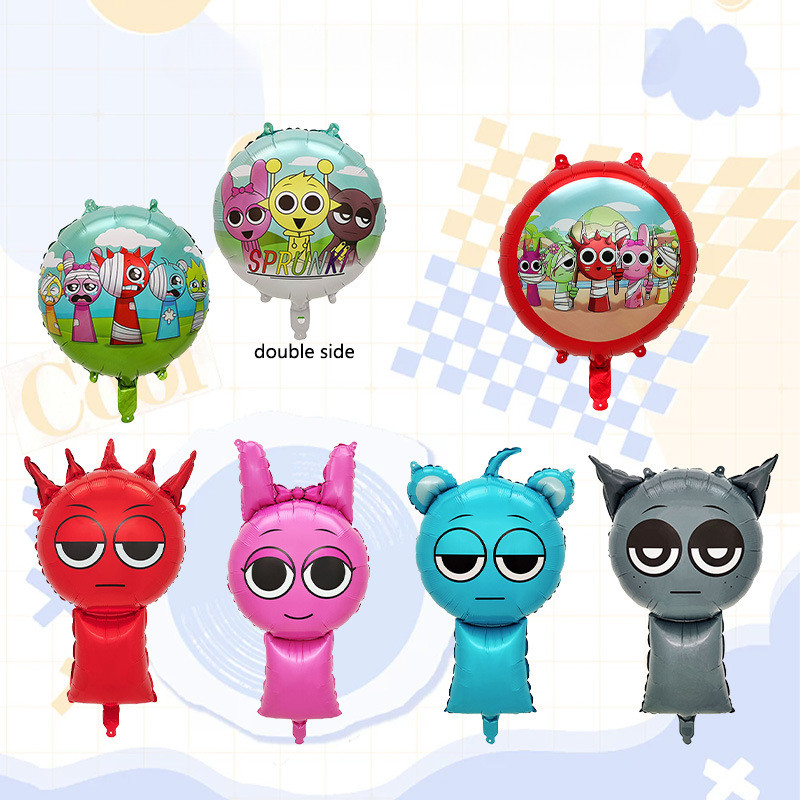 Sprunki Plush Balloon Rhythm Box Balloon Modeling Balloon Children's ...