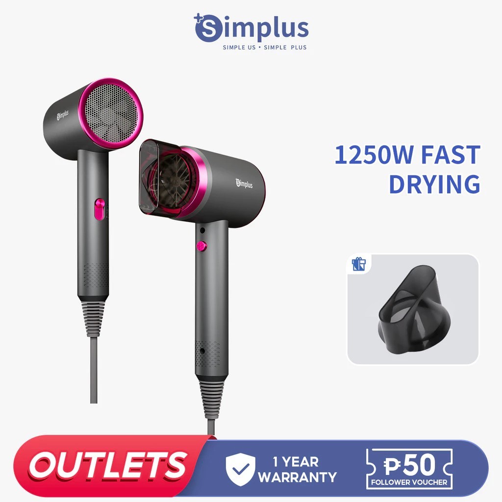 Simplus Blower Hair Dryer Intelligent Temperature Control Quick Hair ...