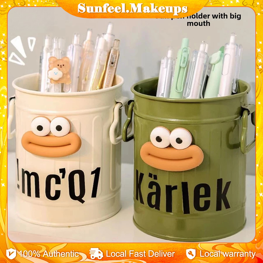 Cute Simple Retro Storage Bucket Office Desktop Large Capacity Cartoon ...