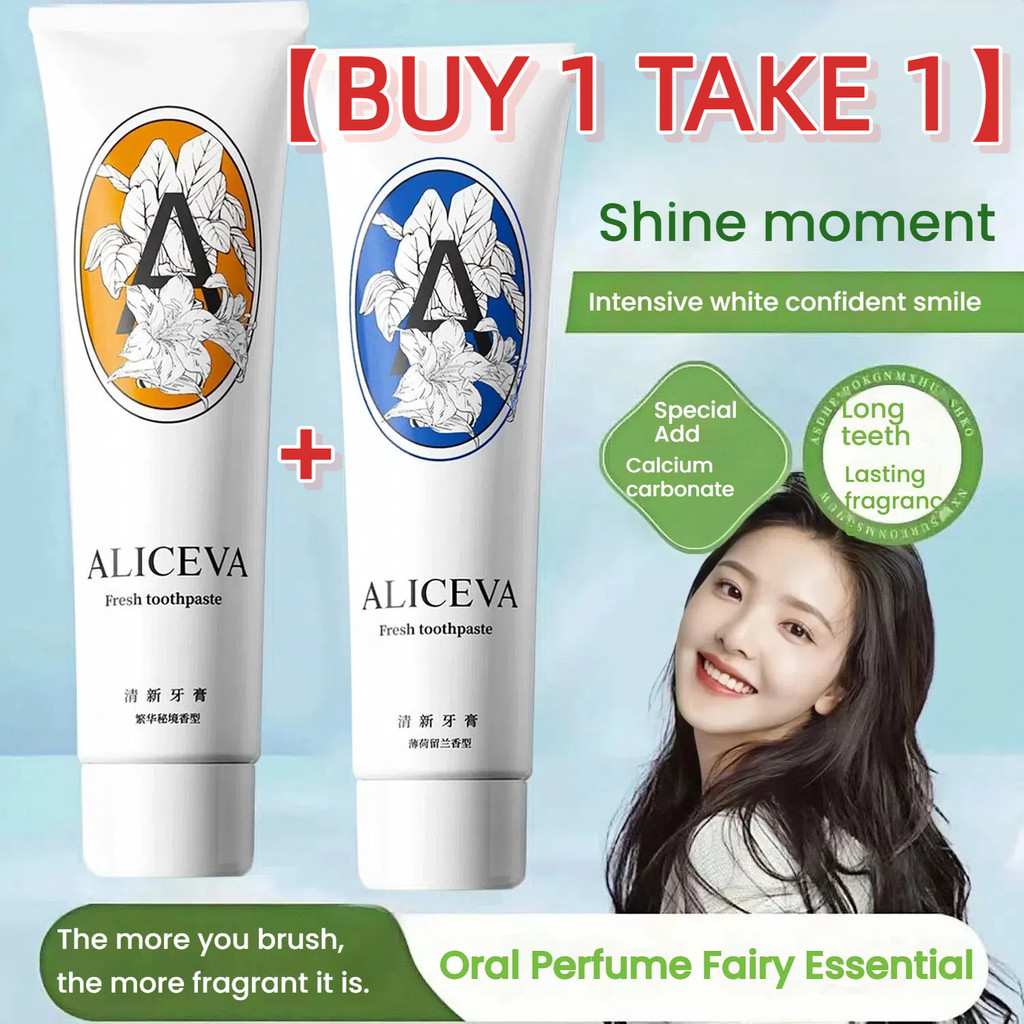 【BUY 1 TAKE 1】ALICEVA whitening Mint keeps teeth fragrant, anti ...